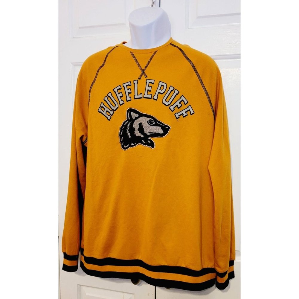 Harry Potter Yellow Hufflepuff House Sweatshirt With … - Gem